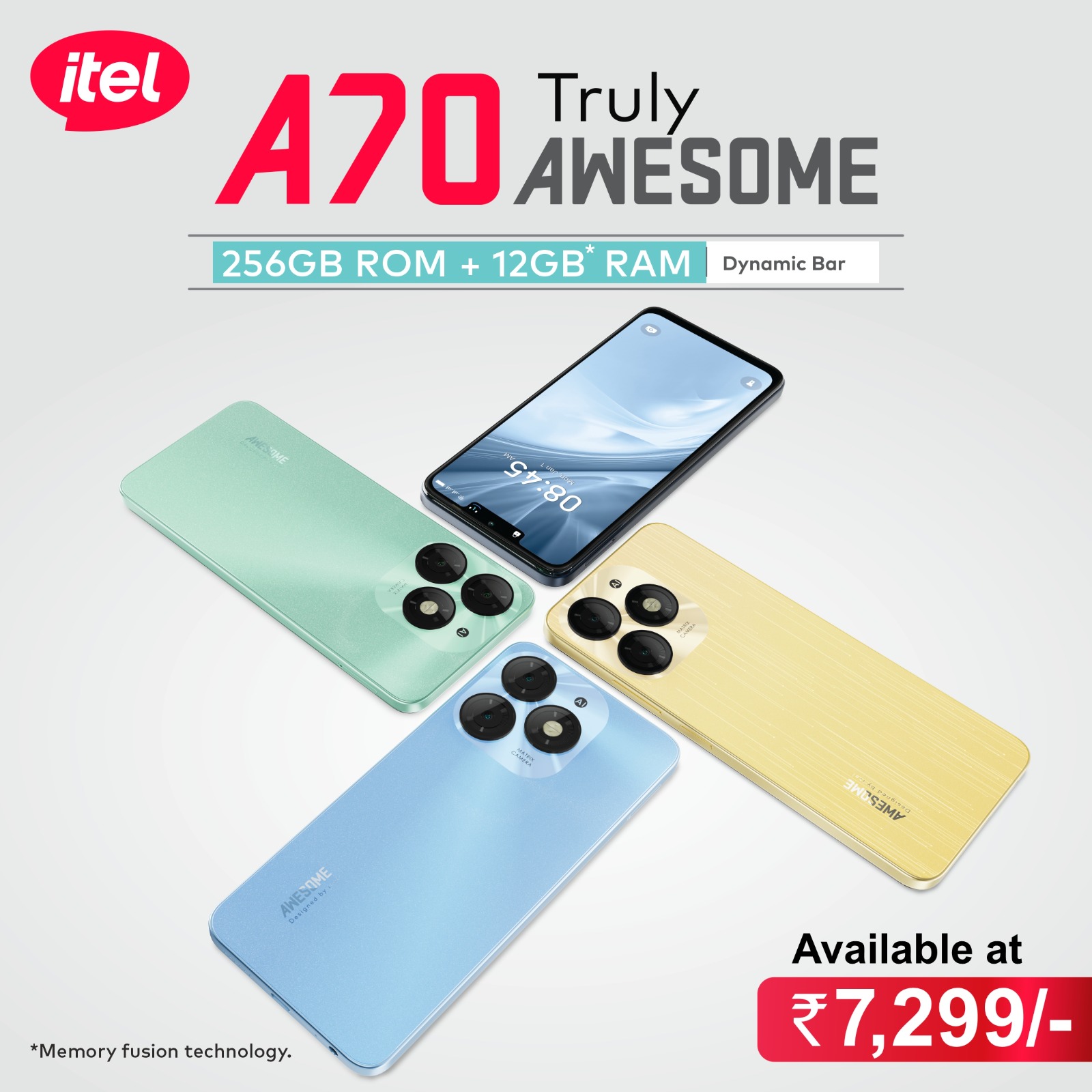 itel launches A70; India’s first smartphone with 256GB ROM AND 12GB RAM ...