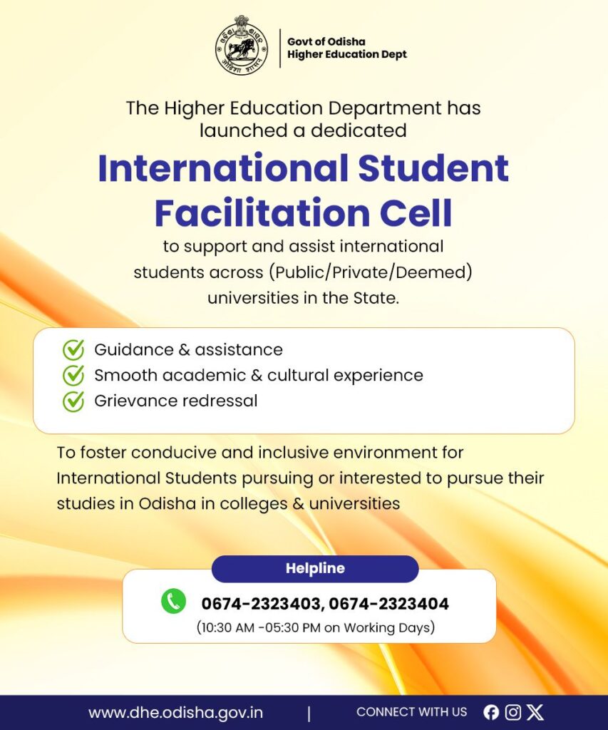 Odisha Enhances Support for International Students with New ...
