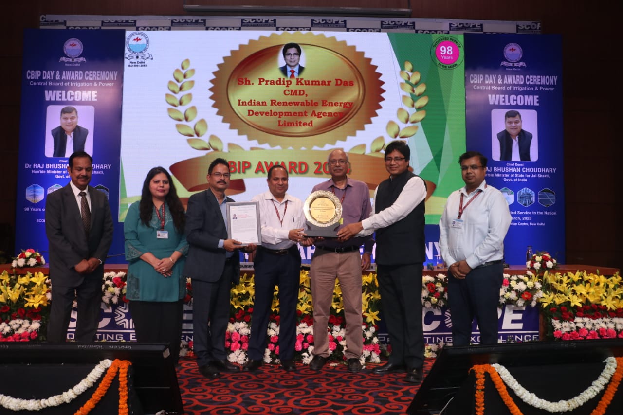 IREDA Wins Two CBIP Awards for ‘Outstanding Contribution for ...